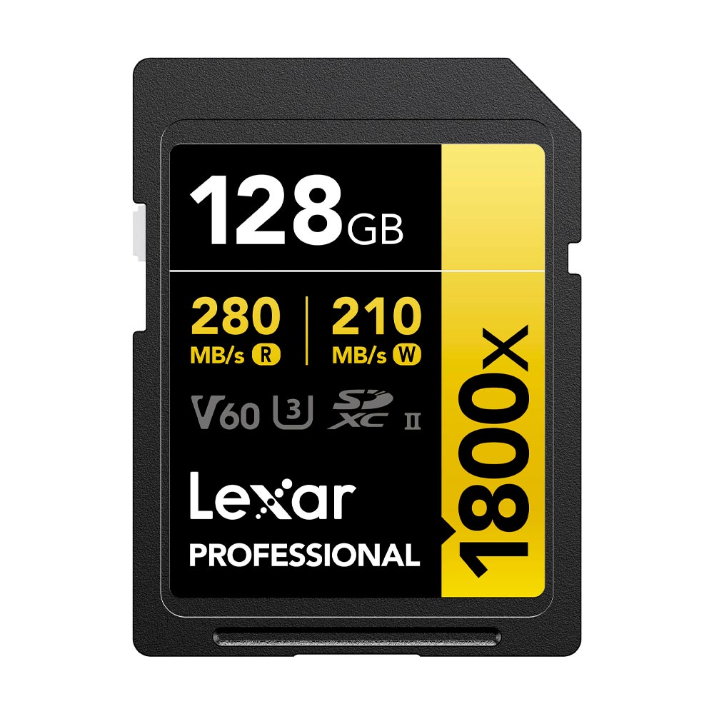 Cartão de Memória SD Lexar Professional Gold Series 1800X C10 U3 V60 4K ...