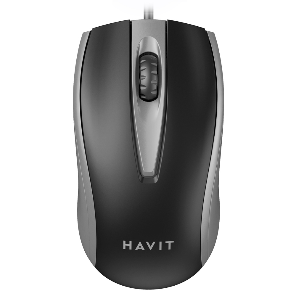 Mouse Havit HV-MS871 USB - Preto / Cinza | HAVIT | Visãovip Informática
