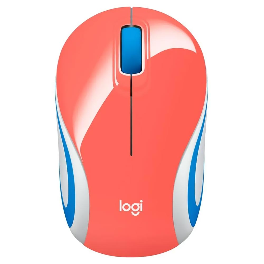 Mouse Logitech M187 Wireless - Coral / Branco (910-005362) | LOGITECH ...