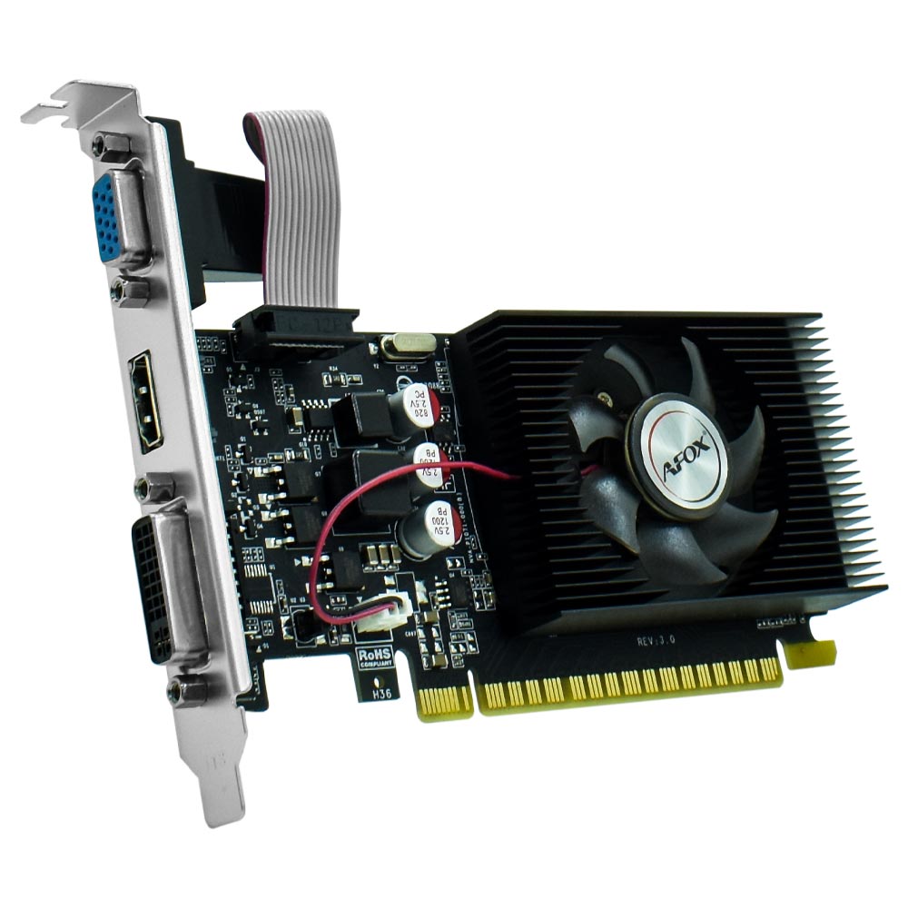 Placa de Vídeo AFOX 4GB GeForce GT420 DDR3 - AF420-4096D3L2 | AFOX ...