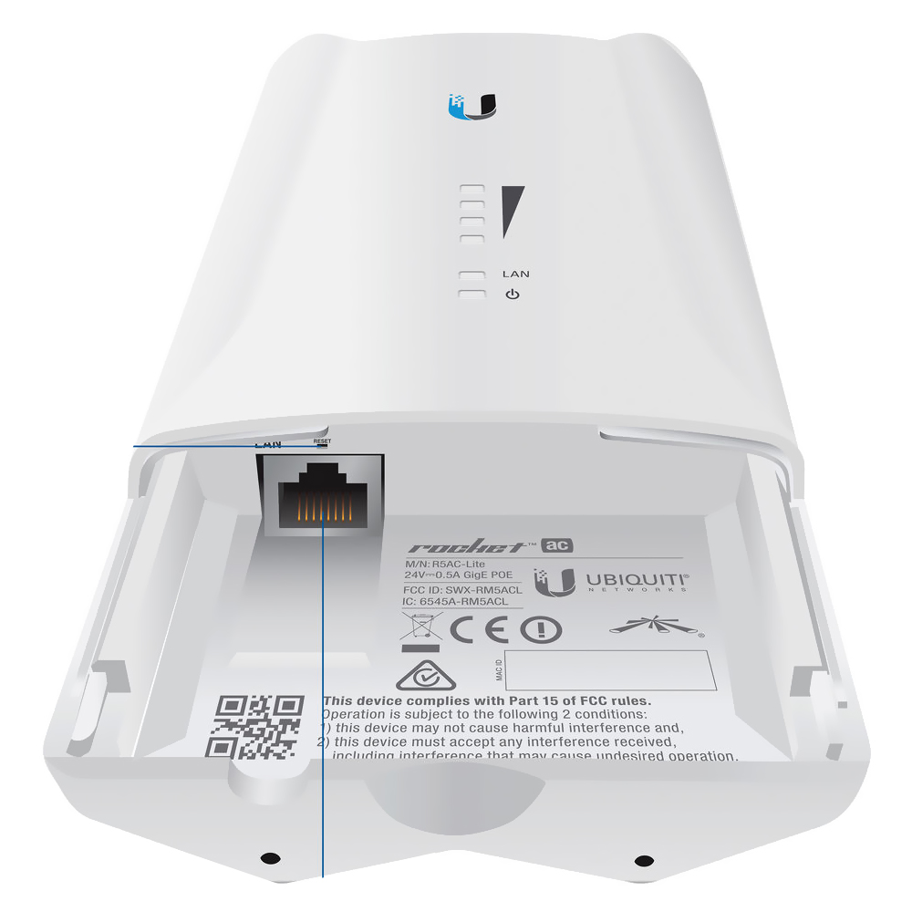 Ponto de Acesso Ubnt R5AC-LITE Rocket AC Lite AirMax / 5GHz | UBIQUITI ...